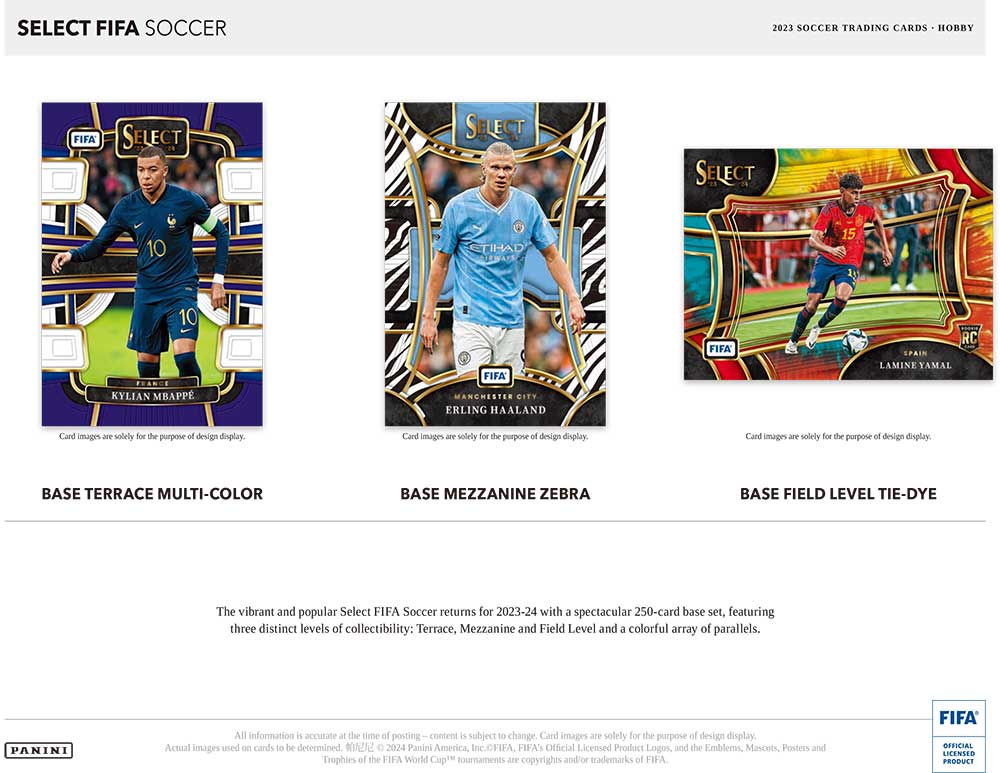 2023-24 Panini Select FIFA Soccer Hobby Box 9/5発売 ｜カードファナティック公式通販