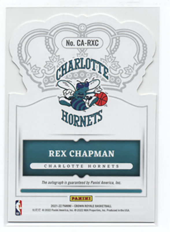 レックス・チャップマン/Rex Chapman NBA 2021-22 Panini Crown Royale auto 10/10 ｜カード ...