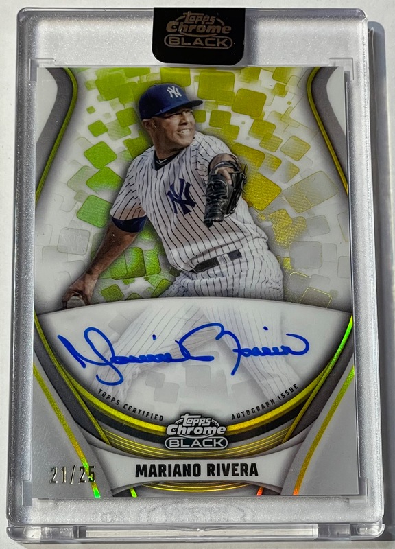 マリアノ・リベラ/ Mariano Rivera 2023 Topps Chrome Black Ivory Auto Gold Trim Refractors 25枚限定 ｜カード ...