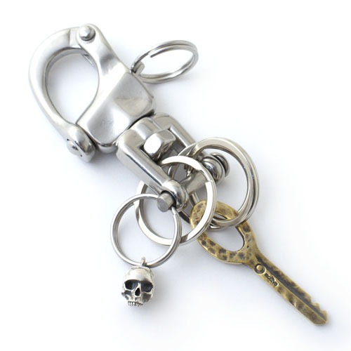 CARABINER SKULL KEY HOLDER の販売【CHARCOAL*GREEN】公式オンラインストア