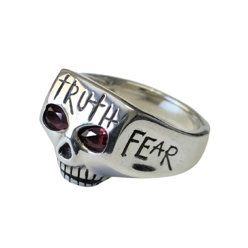 JIMSKULL RING JOHNNY DEPP NEVER FEAR TRUTH 合成ルビー。 の販売【CHARCOAL*GREEN】公式 ...