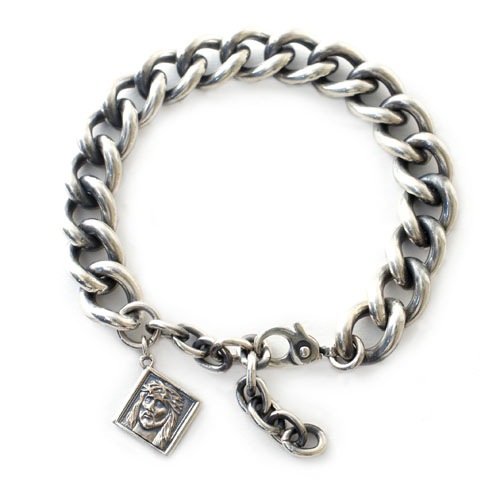 RIP JESUS CHRIST CHAIN BRACELET SV の販売【CHARCOAL*GREEN】公式オンラインストア