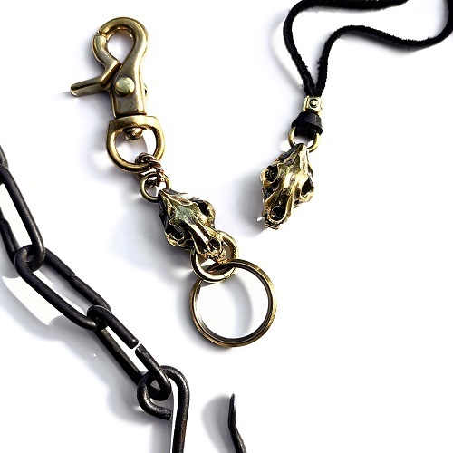 HEAVY TIGER SKULL KEY HOLDER BRASS の販売【CHARCOAL*GREEN】公式オンラインストア