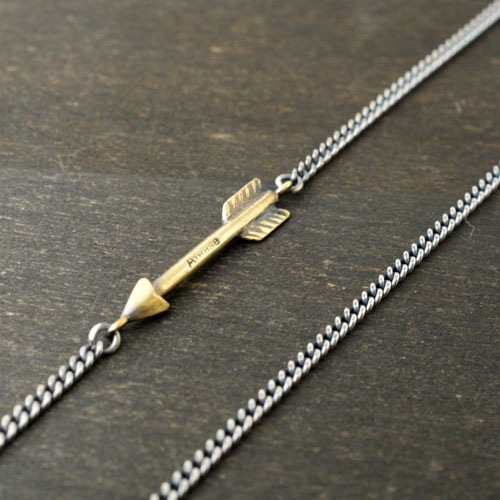 ARROW CHAIN NECKLACE の販売【CHARCOAL*GREEN】公式オンラインストア