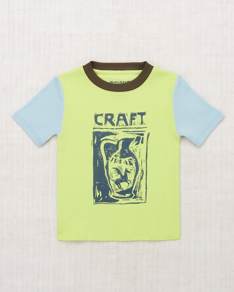 【Misha & Puff】3-6y: Craft Ringer Tee - Limeade | Brand,Misha & Puff ...