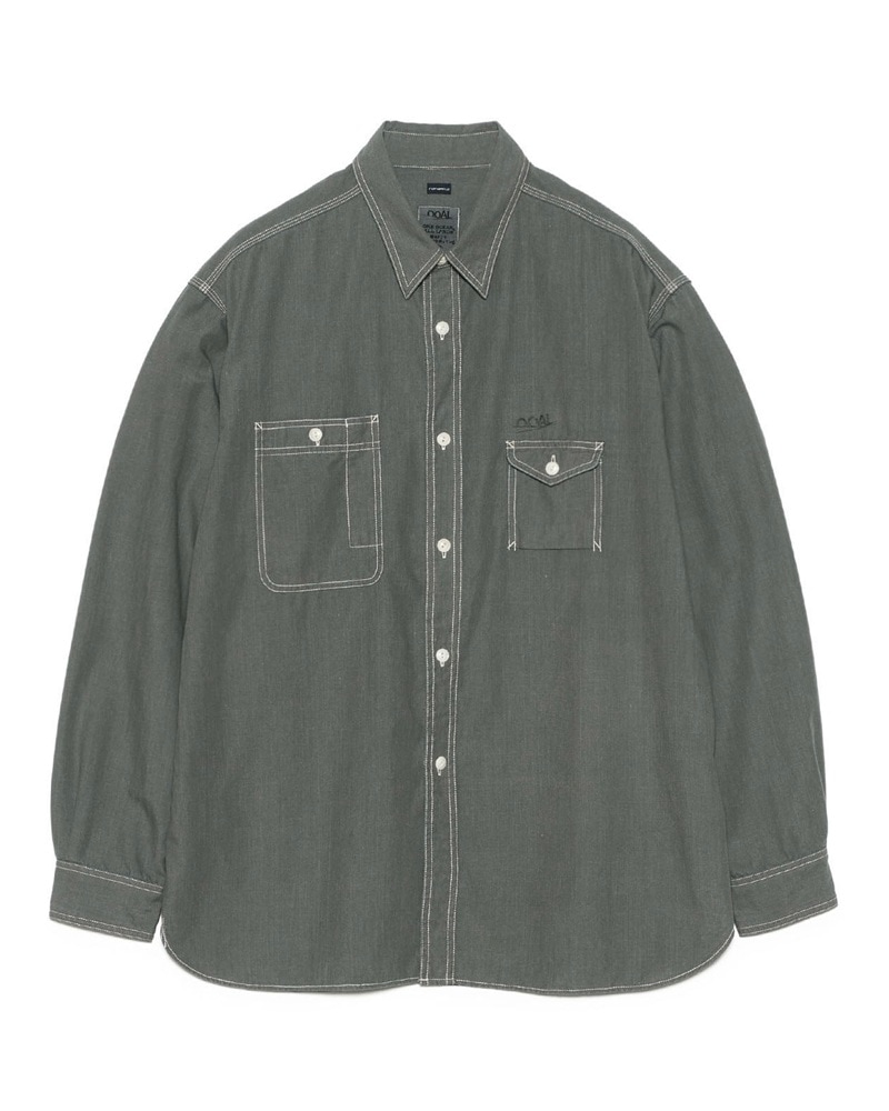 【CIENTO WEB STORE - nanamica 26SS】Regular Collar Chambray Shirt (Gray ...