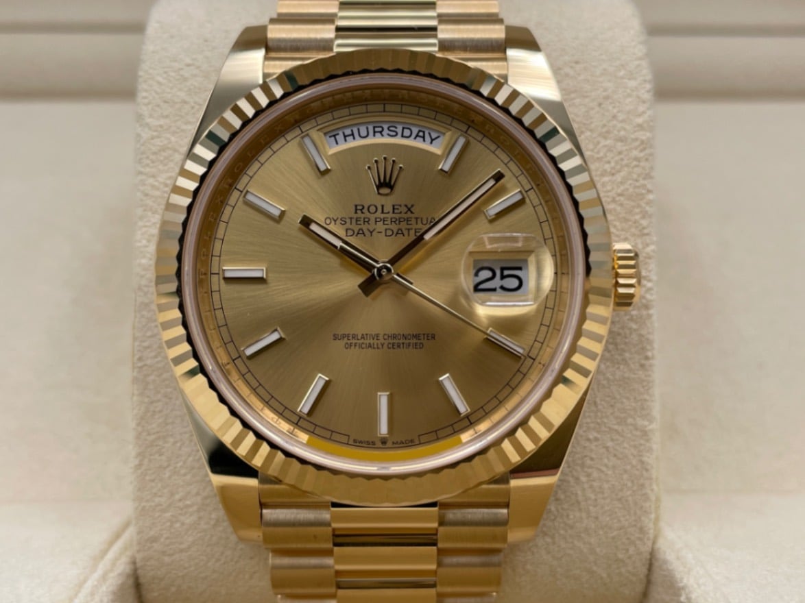 ROLEX デイデイト 40 シャンパンダイアル Ref.228238 未使用品通販｜CLARITY(クラリティ)