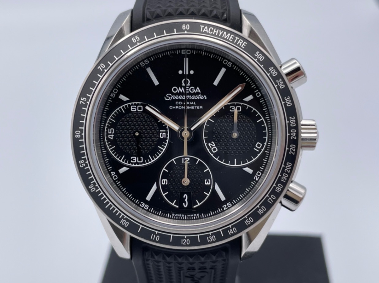 OMEGA スピードマスター レーシング 黒文字盤 ラバーストラップ Ref.326.32.40.50.01.001 新品通販｜CLARITY ...