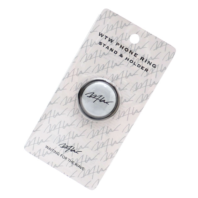 [期間限定ポイント5倍キャンペーン中!!] 新品 ダブルティー WTW PHONE RING スマートフォンリング バンカーリング WHITE ...