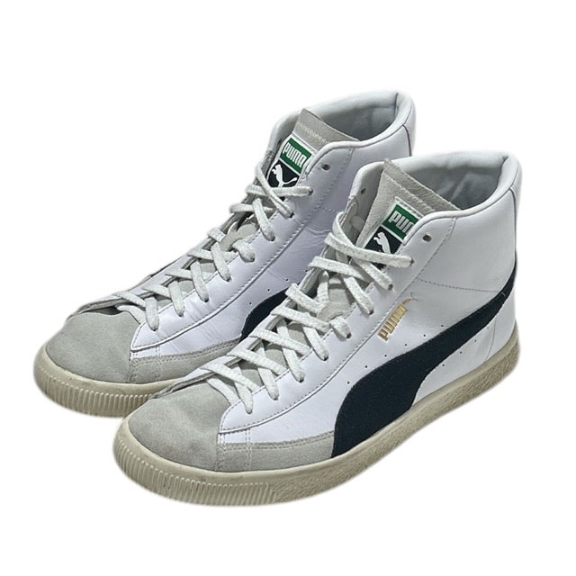 [期間限定ポイント5倍キャンペーン中!!] プーマ PUMA Basket Vintage Mid 381245-01 White/Black ...