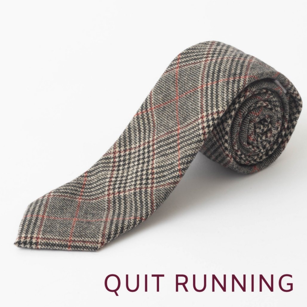 クイトランニング Quit Running,ネクタイ Quit Running,ウール | 英国ブランドQuit Running ウールタイ ...