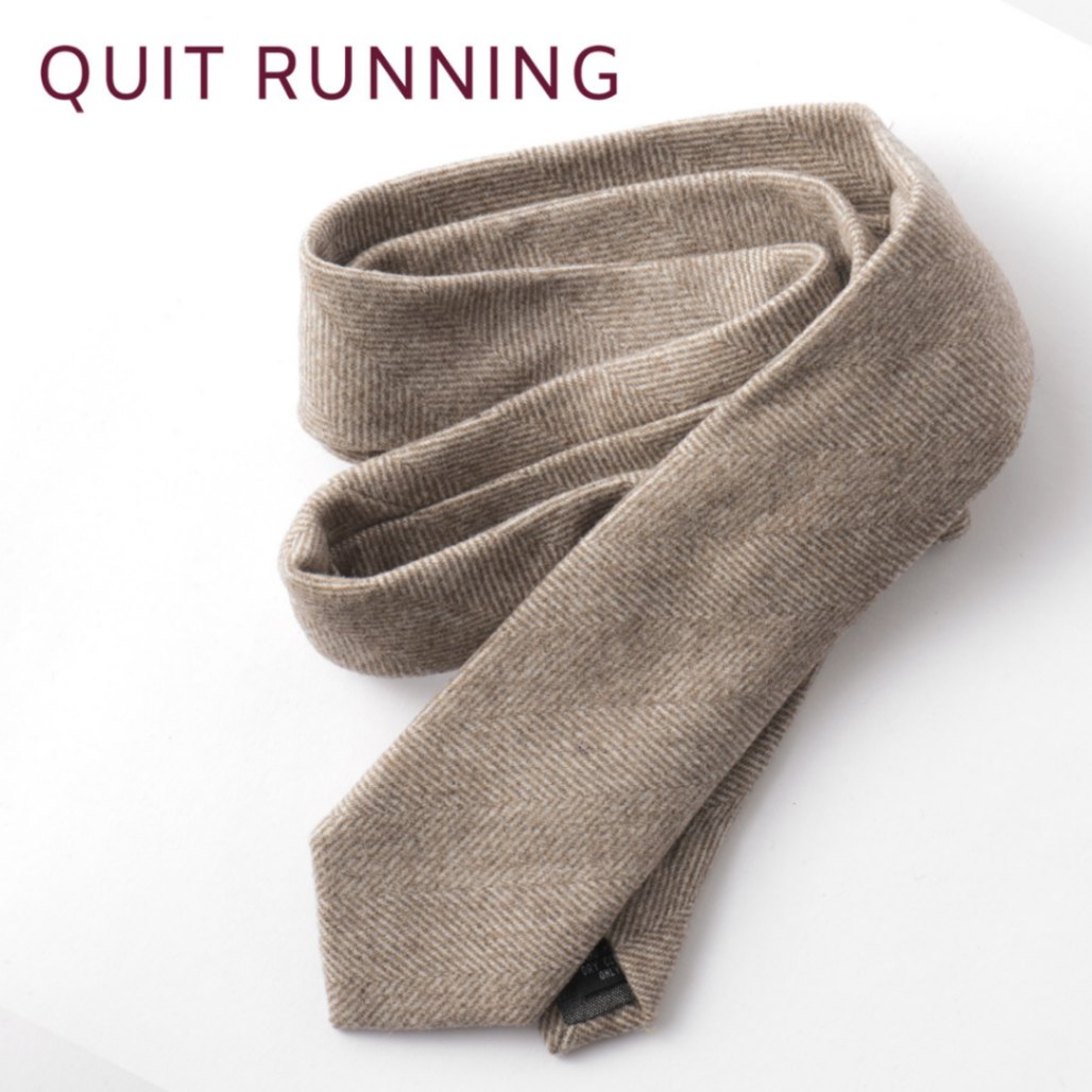 クイトランニング Quit Running,ネクタイ Quit Running,ウール | 英国ブランドQuit Running ウールタイ ...