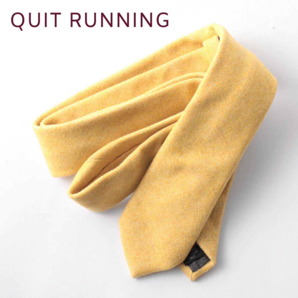 クイトランニング Quit Running,ネクタイ Quit Running,ウール | 英国ブランドQuit Running ウールタイ ...