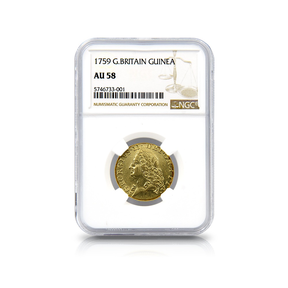1759 ジョージ2世 1ギニー金貨 Ngc Au58 すべての商品 アンティークコインのショールーム コインパレス