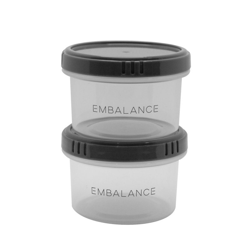 EMBALANCE エンバランス ラウンドコンテナ XS 130ml×2Pグレー 【代引き支払い不可】【北海道沖縄離島は送料別途】-HW- | ハウズ(hows),EMBALANCE エン ...