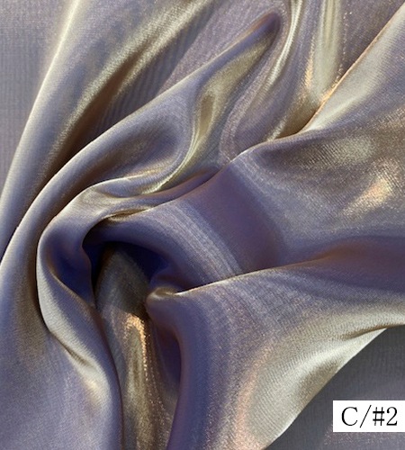 100036 シャンブレー サテン オーガンジー | 生地,合繊無地,オーガンジー ブライダル・ダンス・舞台用特殊生地・衣装 コーラル ...