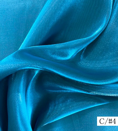 100036 シャンブレー サテン オーガンジー | 生地,合繊無地,オーガンジー ブライダル・ダンス・舞台用特殊生地・衣装 コーラル ...
