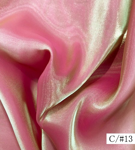 100036 シャンブレー サテン オーガンジー | 生地,合繊無地,オーガンジー ブライダル・ダンス・舞台用特殊生地・衣装 コーラル ...
