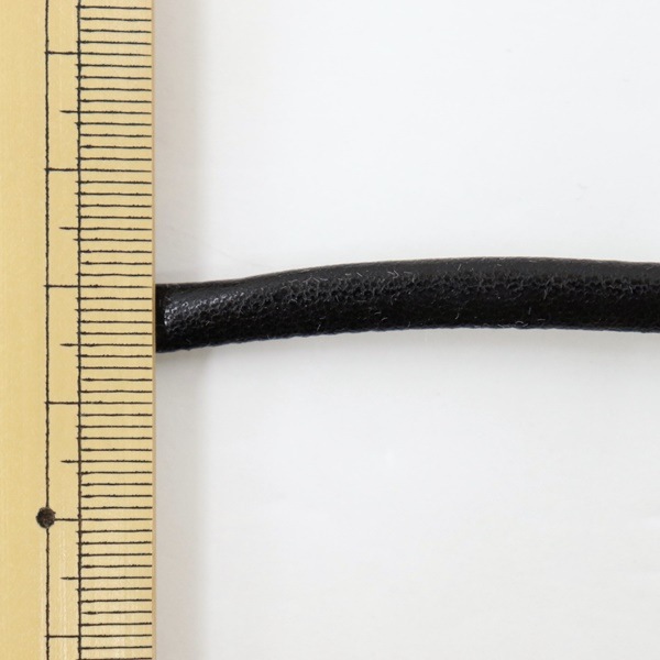 合皮芯入りループ 6mm 黒 （50cm単位） | 手芸センタードリーム公式通販サイト