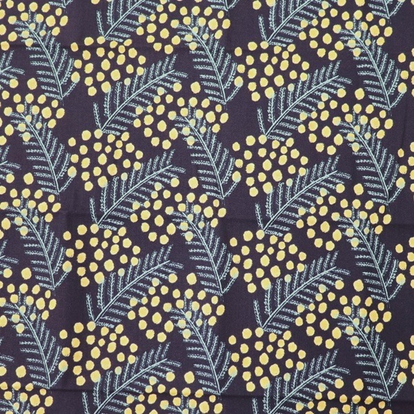 生地 Kippis シーチング Mimosa ミモザ柄 【50cmカットクロス】 KPSK-80 | 手芸センタードリーム公式通販サイト