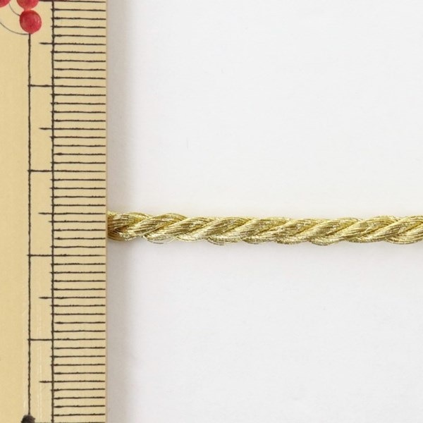 ツイストコード403 3mm ゴールド色 （50cm単位） | 手芸センタードリーム公式通販サイト