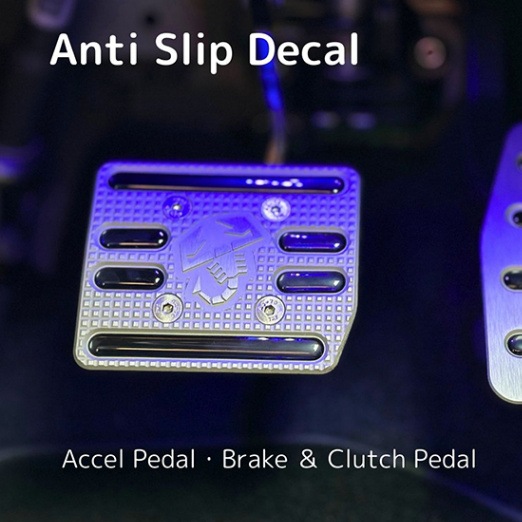 Accel Pedal・Brake＆Clutch Pedal Anti Slip Decal for ABARTH595，695，595C,695C