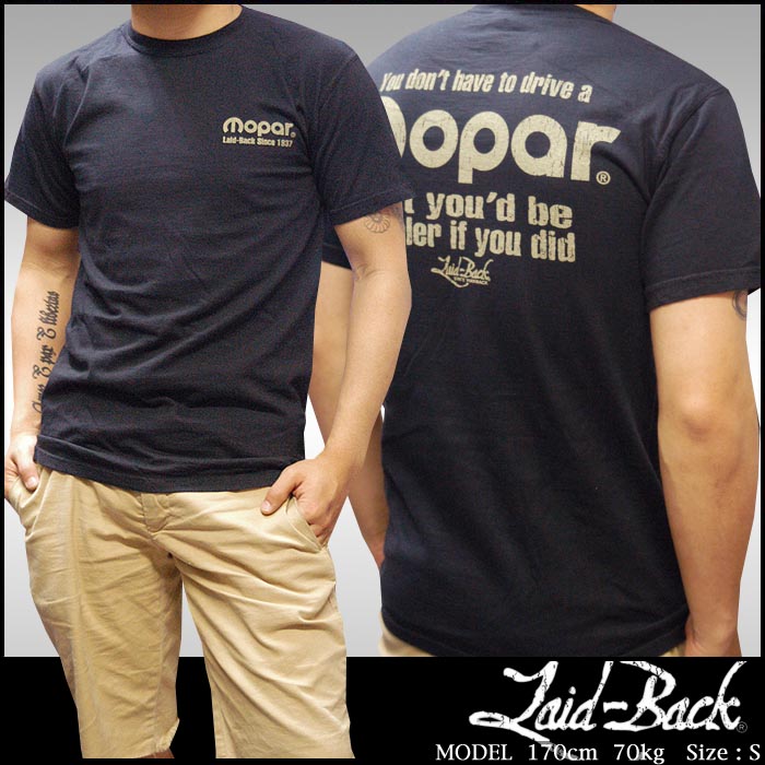 Laid-Back USA レイドバック メンズ Mopar ブラック 半袖 tシャツ シャツ ヴィンテージ カジュアル インポート ...