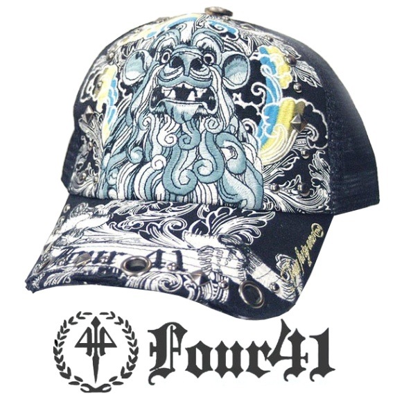 Four41 Los Angeles フォーフォーティーワン キャップ スタッズ ブラック 050 インポート メンズ レディース 帽子 ...