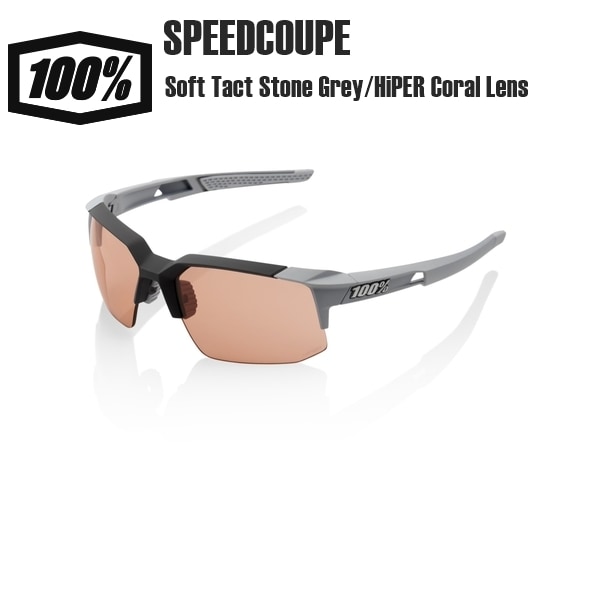 100% ワンハンドレッド SPEEDCOUPE - Soft Tact Stone Grey/HiPER Coral Lens | 100 ...