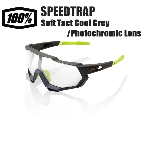 100% ワンハンドレッド SPEEDTRAP スピードトラップ Soft Tact Cool Grey/Photochromic Lens | 100％/100パーセント ...
