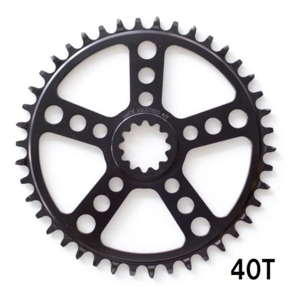 WHITE INDUSTRIES ホワイトインダストリーズ チェーンリング ENO-TSR BLK 40T (スクエアテーパー用 ...