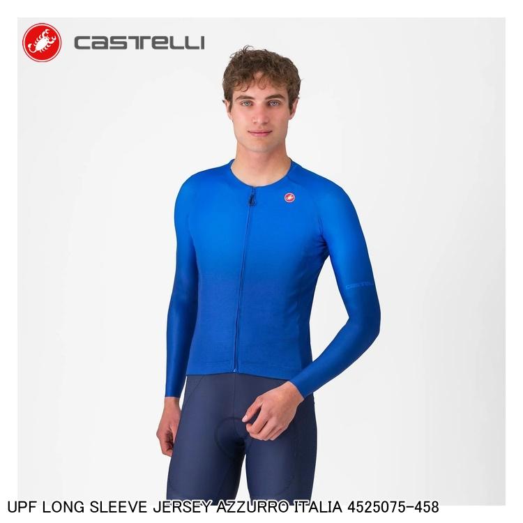 CASTELLI カステリ UPF LONG SLEEVE JERSEY AZZURRO ITALIA 4525075-458 ...