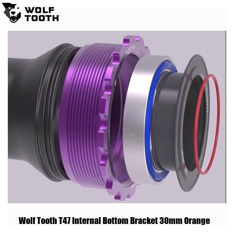 WOLF TOOTH ウルフトゥース Wolf Tooth T47 Internal Bottom Bracket 30mm Orange | その他 | CycleRoad本店公式ストア