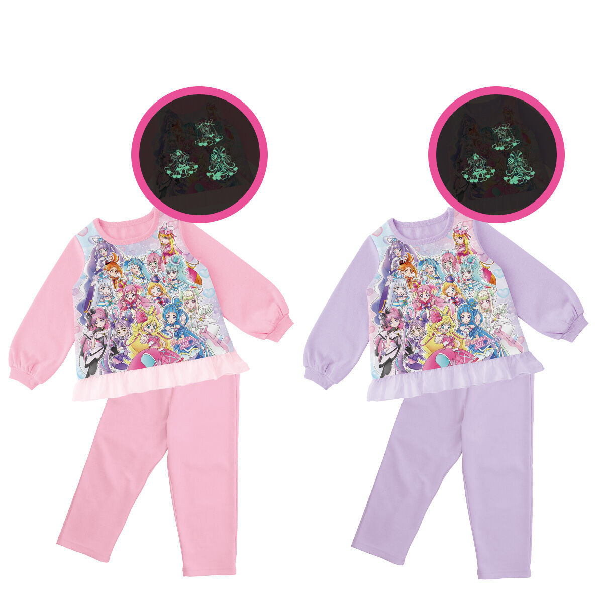 プリキュアオールスターズ 光る！ダンボールニットパジャマ 100cm／110cm／120cm/130cm | キャラクター用品 | Rio莉緒小舗