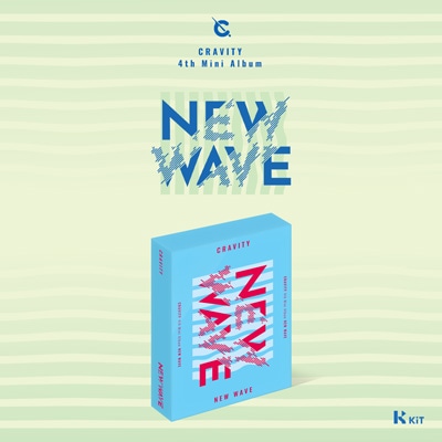 韓国音楽 CRAVITY (クラビティ) - NEW WAVE [KiT Ver.] (エアキット+タイトル＆クレジットカード+ポストカード1種+フォトカード24種+メンバーフォトカード1種 ...