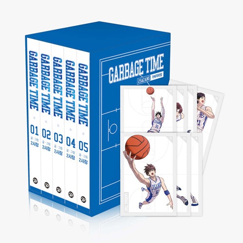 韓国マンガ 「GARBAGE TIME ガベージ・タイム 1～5巻ブックケースセット」 (ブックケース+イラストポストカード7種) | 韓国 ...