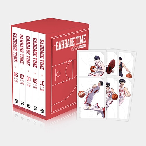 韓国マンガ 「GARBAGE TIME ガベージ・タイム 6～10巻ブックケースセット」 (ブックケース+イラストポストカード6種) | 韓国 ...