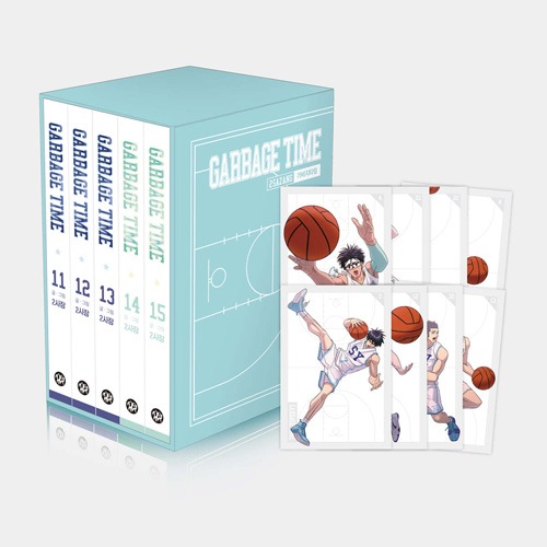 韓国マンガ 「GARBAGE TIME ガベージ・タイム 11～15巻 ブックケースセット」 (ブックケース+イラストポストカード8種 ...