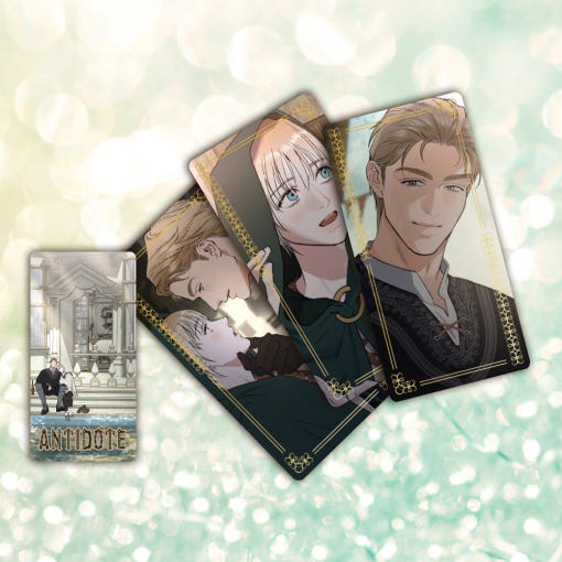 （先払いのみ）韓国キャラクターグッズ 「Antidote アンチドート」 公式グッズ 金箔 フォトカード3種セット | キャラクターグッズ,WEBTOON,BL,Antidote | K ...