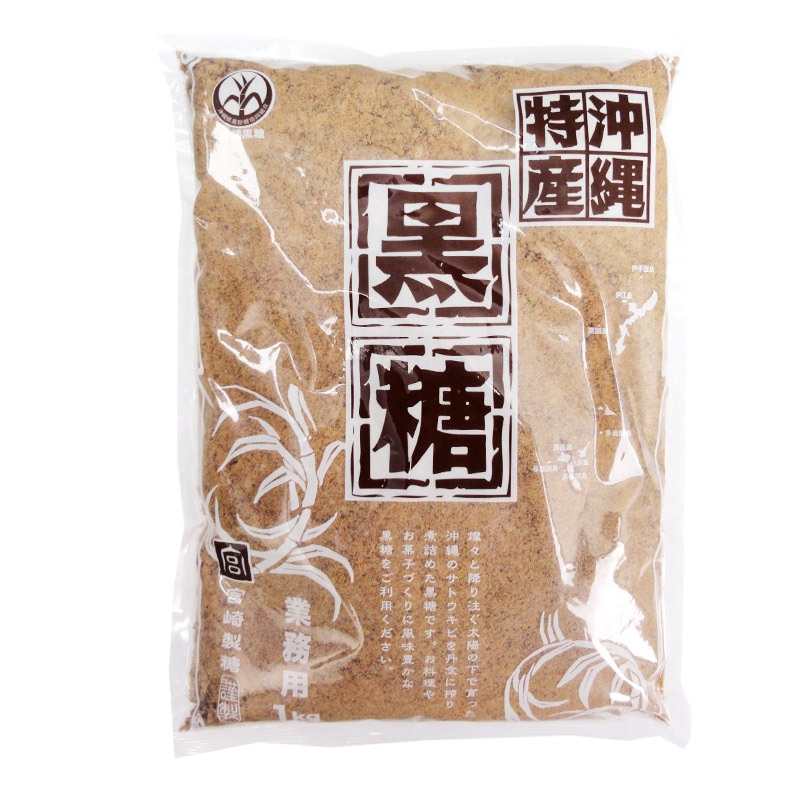 宮崎商店）沖縄特産 黒砂糖 1kg | 製菓材料の通販ならdanno flour
