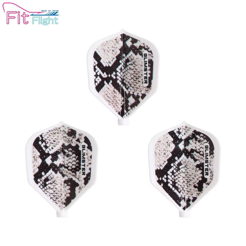 GLIMSTER(グリムスター)×Fit Flight(フィットフライト) PYTHON シェイプ ホワイト (ダーツ フライト) | フライト,ブランド【カ行】,グリムスター,Fit ...