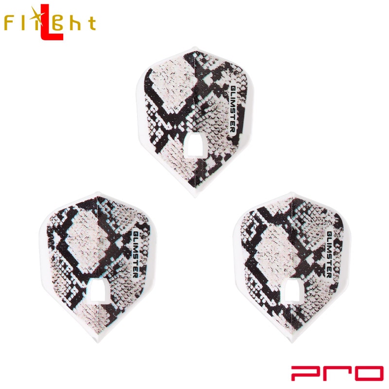 GLIMSTER(グリムスター)×L-Flight PRO(エルフライト プロ) PYTHON シェイプ ホワイト (ダーツ フライト) | フライト,ブランド【カ行】,グリムスター,L ...