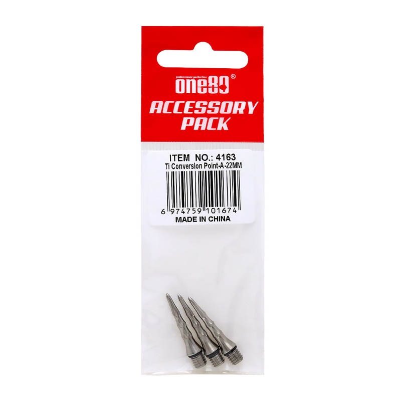 One80(ワンエイティ) Ti Conversion Point(チタニウムコンバージョンポイント) シルバー Type-A (ダーツ コンバージョンポイント) | チップ,コンバージョン ...
