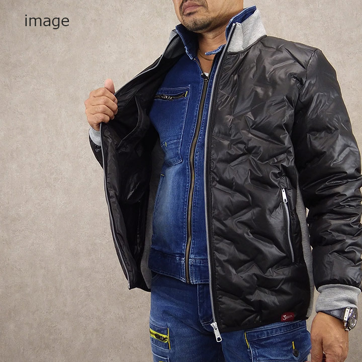 防寒ジャンパー ジャウィン 58600 シームレス ジャケット 作業服 作業着 ブルゾン 防寒着 防寒服 自重堂 58600シリーズ【秋冬】 JAWIN【4L】│作業服・作業着の通販サイト│ ...