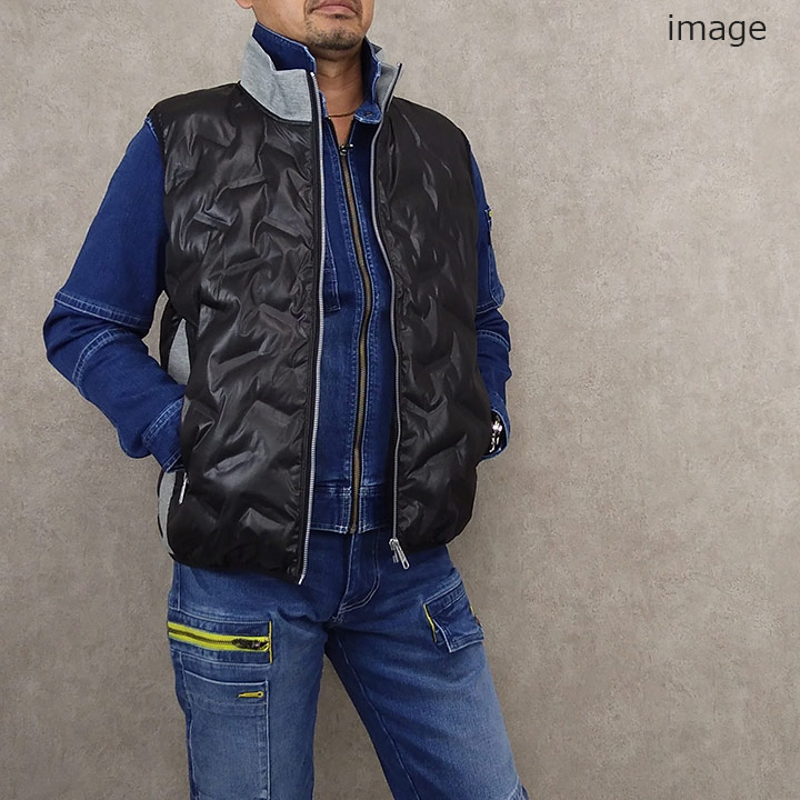 ジャウィン JAWIN シームレス防寒ベスト 58610 【秋冬】作業服 作業着 防寒服 防寒着 自重堂 58600シリーズ【4L】│作業服・作業着の通販サイト│だるま商店【公式】