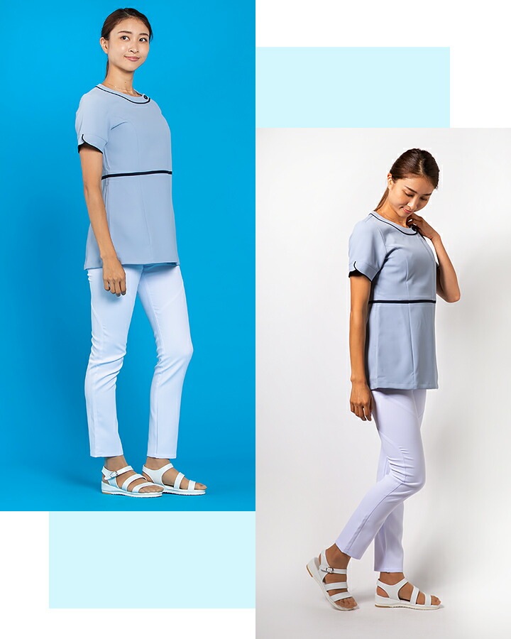 フォーク FOLK チュニック エステユニホーム 医療 受付 エステ （女性用）エステ服 フォーク7056sc ユニフォーム エステ 医療用 看護師 クリニック フォーク 受付│【公式】だるま商店本店