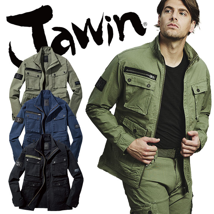 ストレッチジャンパー 長袖ジャケット ジャウィン 53500 秋冬 男女兼用 ストレッチ メンズ レディース ブルゾン 作業服 作業着 JAWIN 自重堂 5L│作業服・作業着の通販サイト│ ...