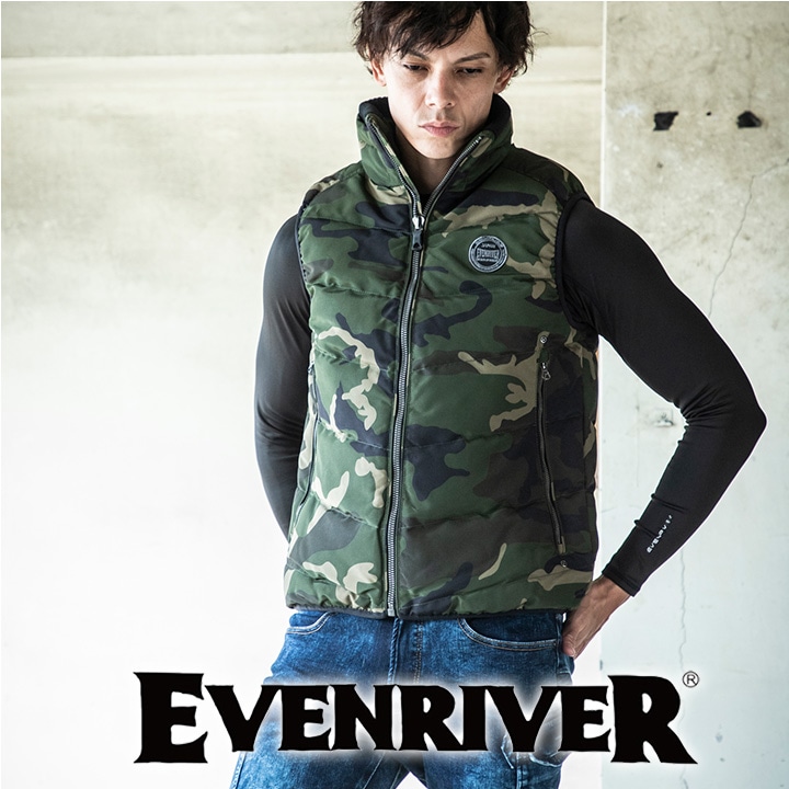 【即日発送】防寒ベスト 防寒着 イーブンリバー ミリタリーハードベスト R-165 迷彩柄 カモフラ 作業服 作業着 防寒服 EVENRIVER Rシリーズ【4L-5L】│作業服・作業着の通販 ...