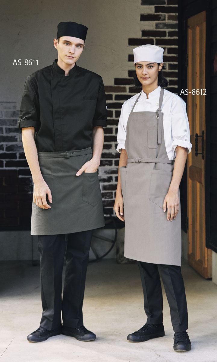 コックシャツ AS-8611 七分袖 ストレッチ 高通気 制電 レディース メンズ 厨房 レストラン 食品工場 女性用 男性用 チトセ arbe アルベ【送料無料】│【公式】だるま商店本店