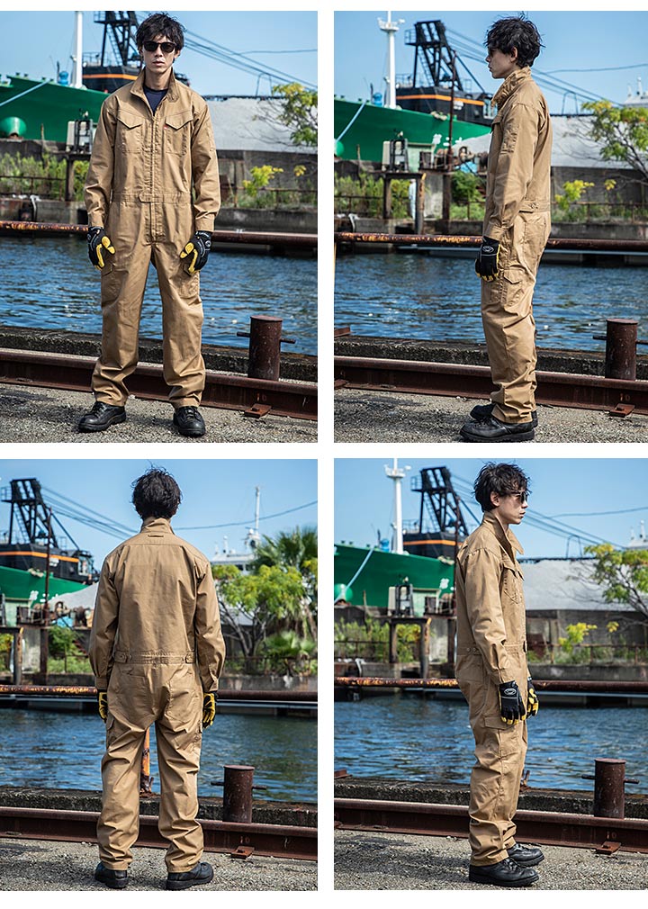 つなぎ お洒落 作業服 安い 高品質【GE-627】【つなぎ おしゃれ】【ツナギ 作業服】【つなぎ 酪農】【作業着】【作業服】【つなぎ 農作業 作業着】【春夏秋冬オールシーズン素材】【4L ...